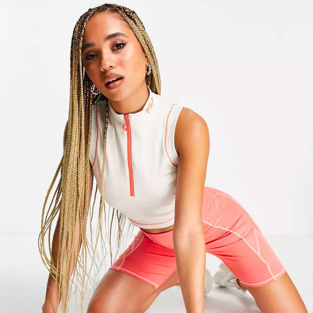 Half zip crop top - Popups Demo Store